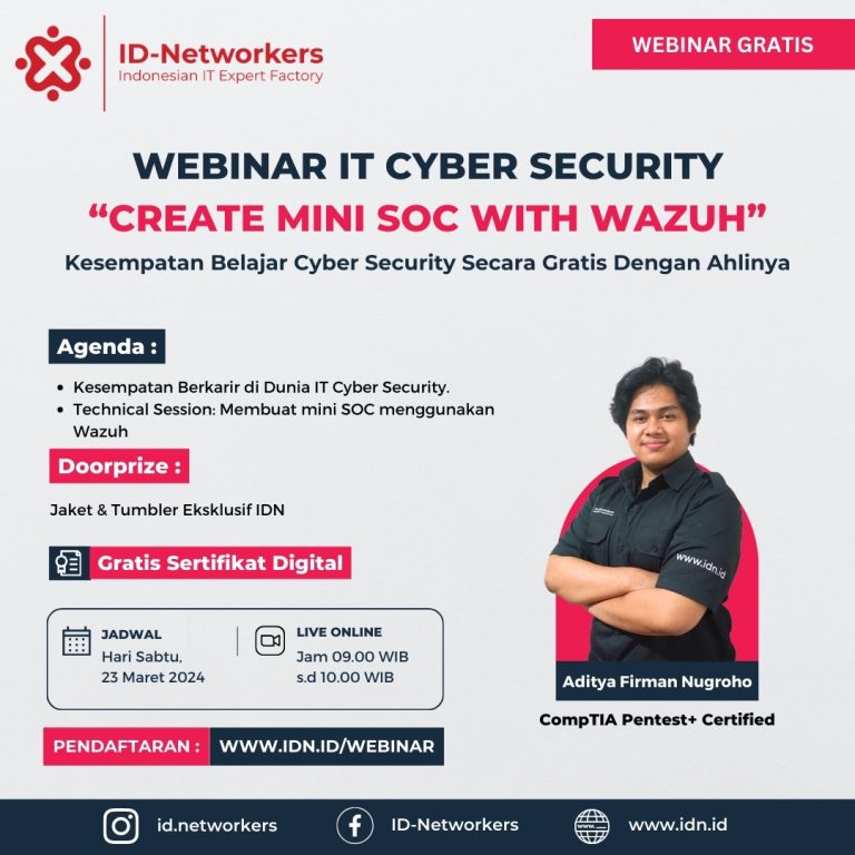Webinar Cyber Security 23 Maret 2024 - LMS ID-Networkers Webinar Cyber Security 23 Maret 2024 - LMS ID-Networkers