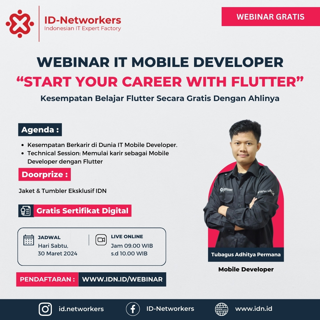 Webinar Flutter 30 Maret 2024 - LMS ID-Networkers