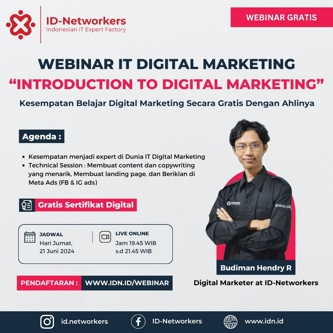 Webinar Digital Marketing 21 Juni 2024 - LMS ID-Networkers