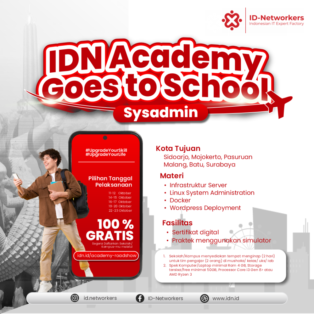 IDN Academy Goes to School Sysadmin - LMS ID-Networkers
