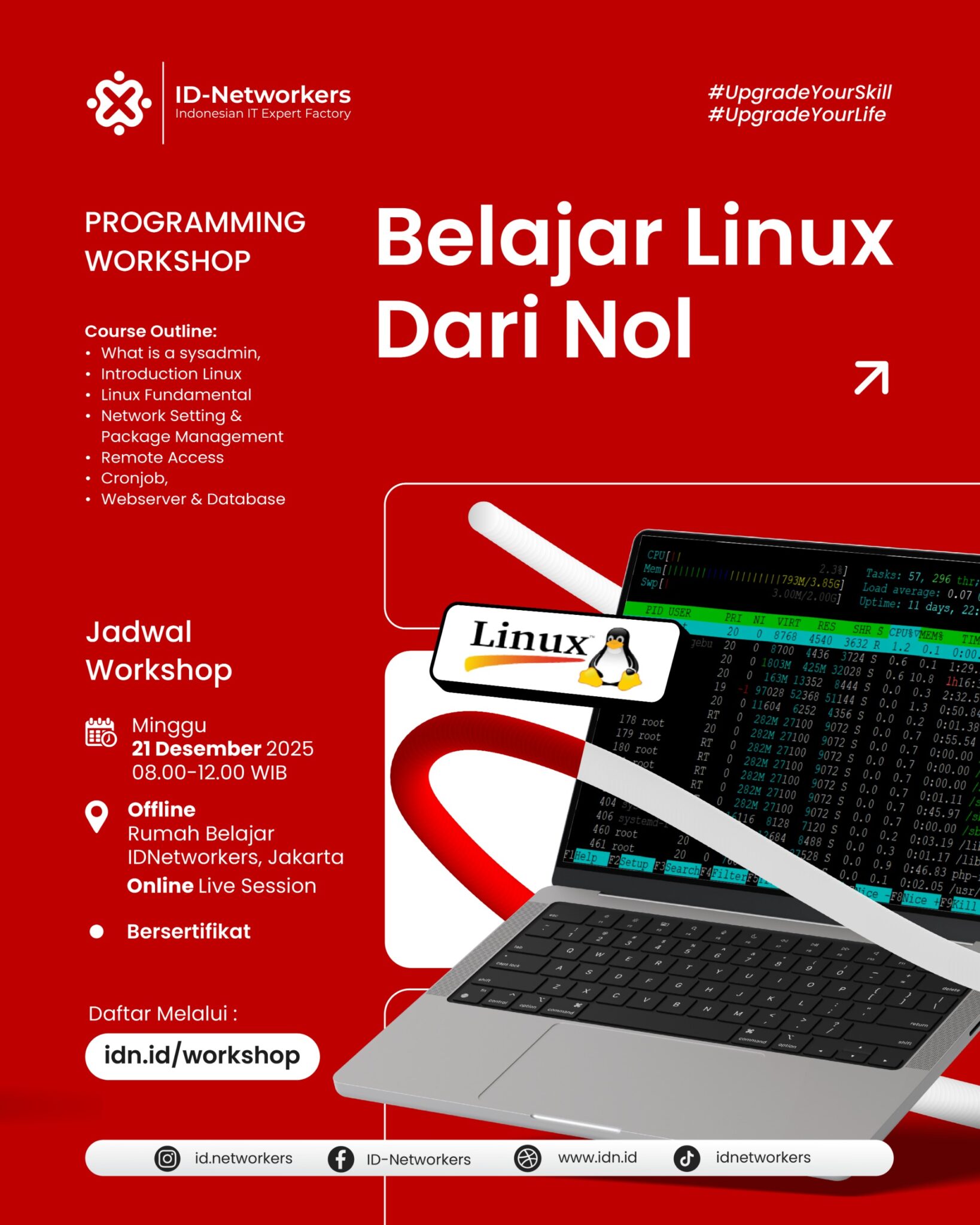 Belajar Linux dari Nol (Offline) - LMS ID-Networkers